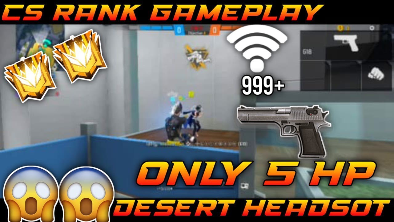 CS RANK GAMEPLAY 5 HP 😱😱 - YouTube