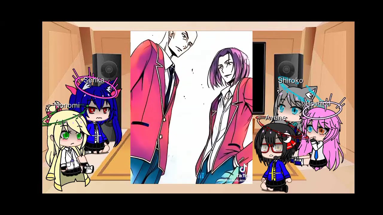 Abbydos student reaction past sensei as ayanokouji part 1/2 - YouTube