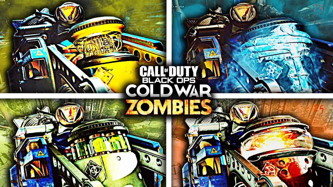 TODOS UPGRADES WONDER WEAPON DIE MASCHINE - Cold War Zombies - YouTube