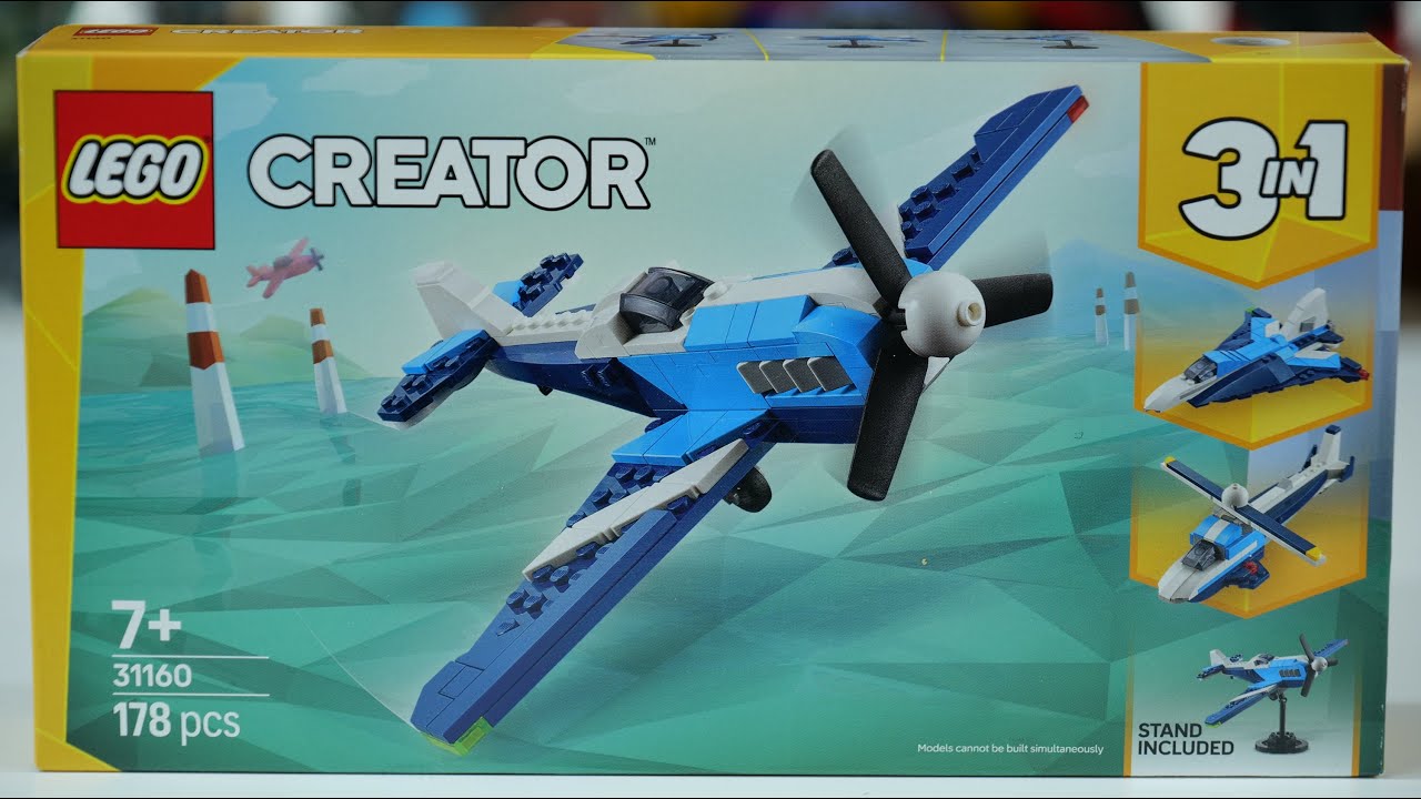 LEGO Creator 31160 Race Plane - LEGO Speed Build Review - YouTube