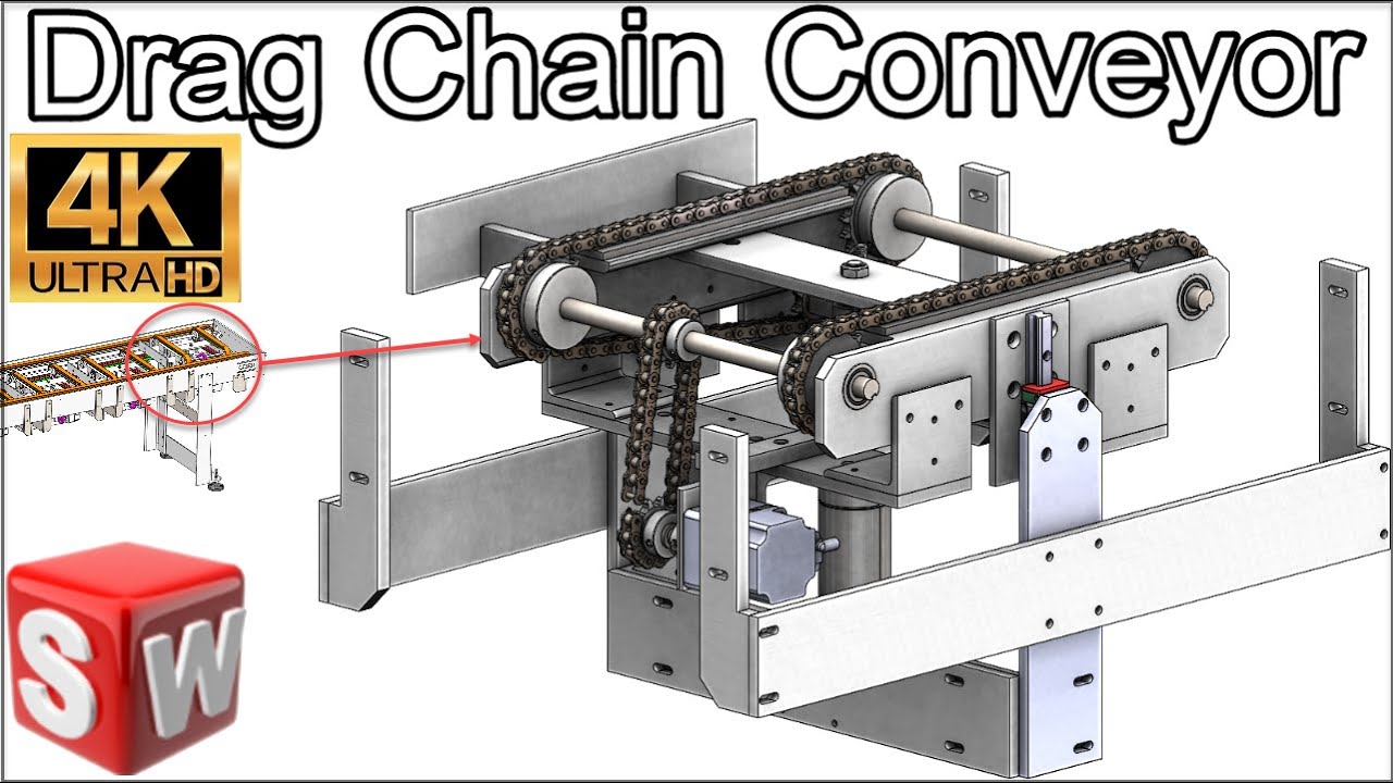 Ingenious Solidworks Design: Unveiling Complete Detail of Drag Chain ...