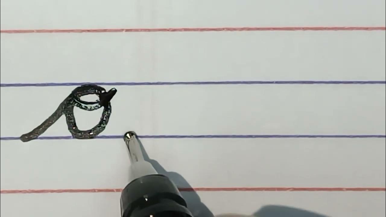 How to write English Cursive Writing Letter o - YouTube