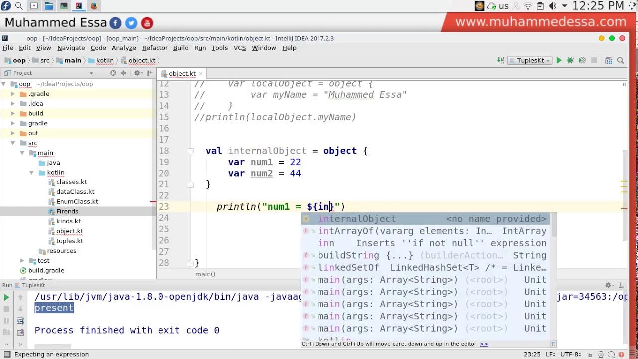 39 Kotlin Advance Functions & Object OOP - YouTube