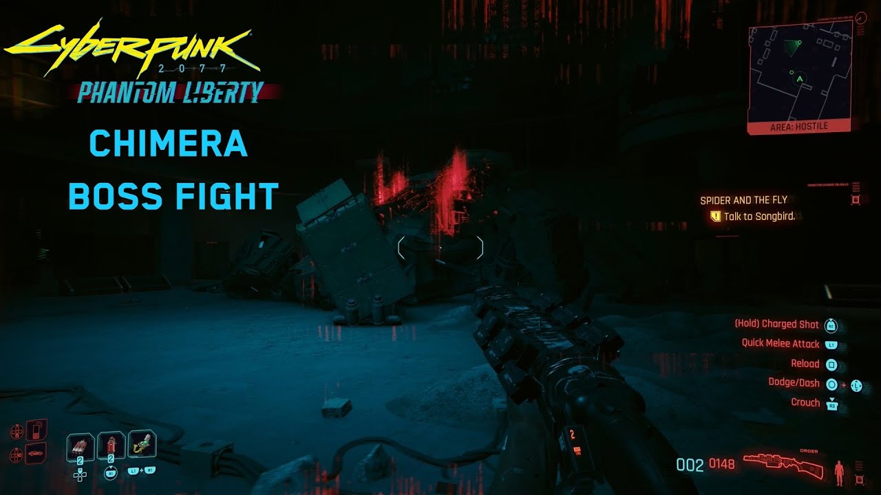 Cyberpunk 2077 Phantom Liberty- Chimera Boss Fight-Hard Mode - YouTube