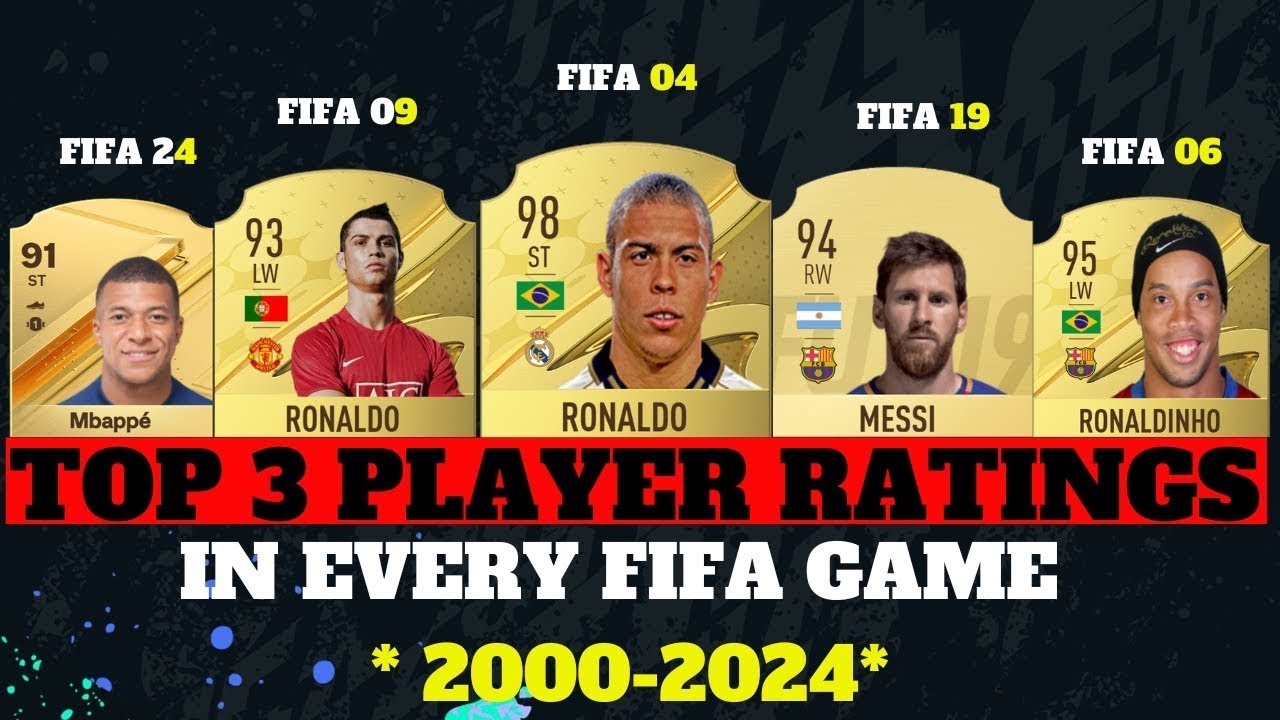 TOP 3 Football Players In Every FIFA Game! FIFA 00 - FIFA 24 - YouTube
