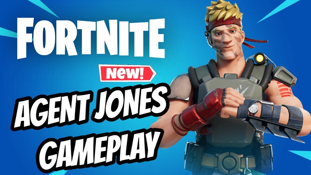 AGENT JONES Skin Gameplay In Fortnite - YouTube