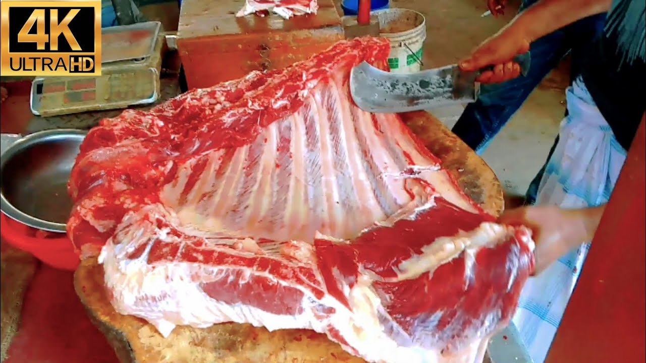 600 Taka kg😱😱Cow Beef cutting skills In Bangladesh || Samsul Hok Beef ...
