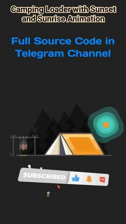 Camping Loader With Sunset And Sunrise Animation Using Html And Css Css Animation Loader