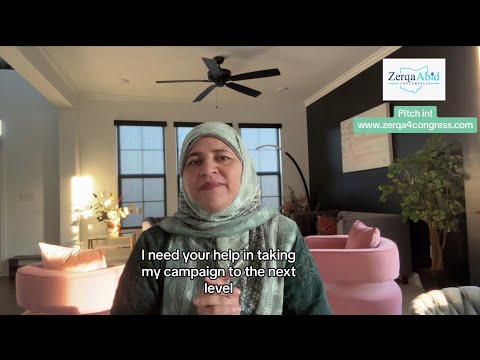 Send a Birthday Contribution to Zerqa Abid for Congress! - YouTube