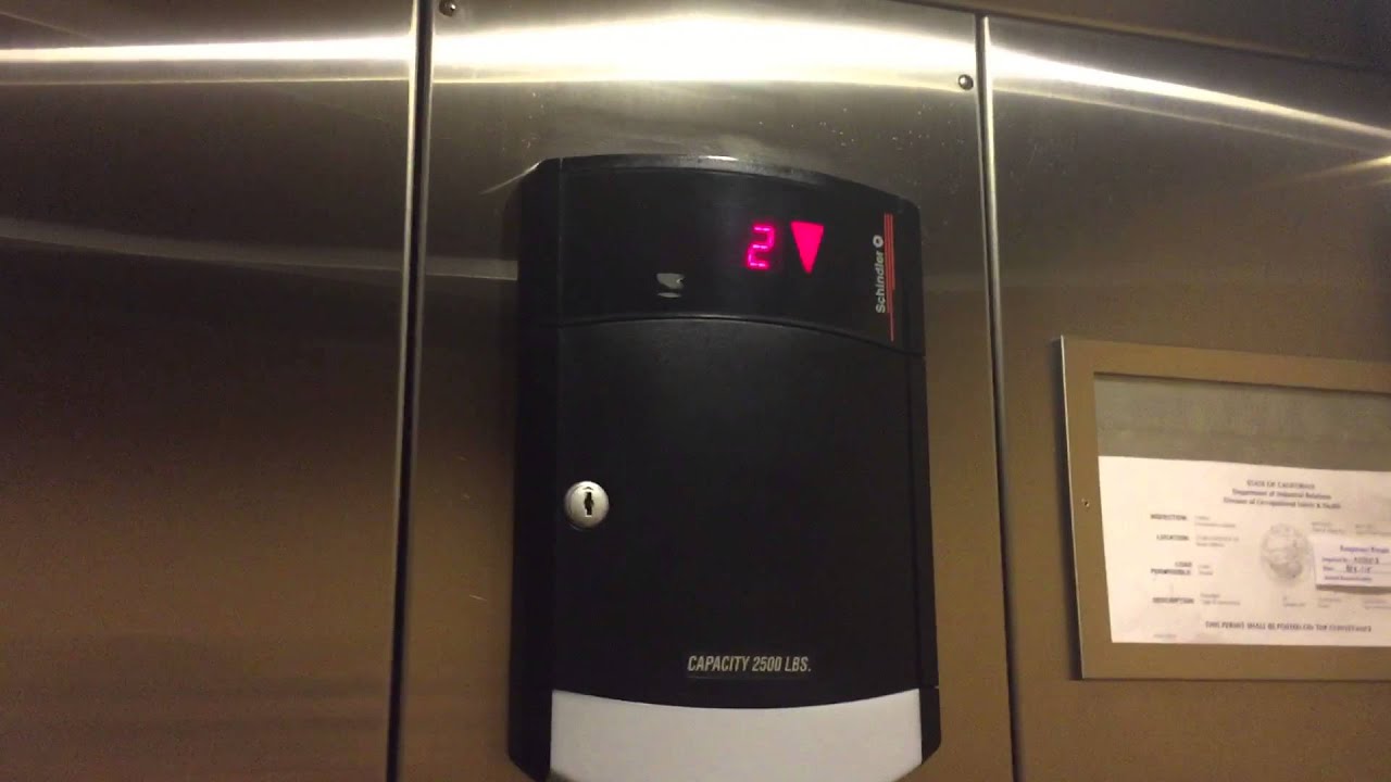 Schindler 330A HT Hydraulic Elevator @ Southwest Tower, Murrieta, CA ...
