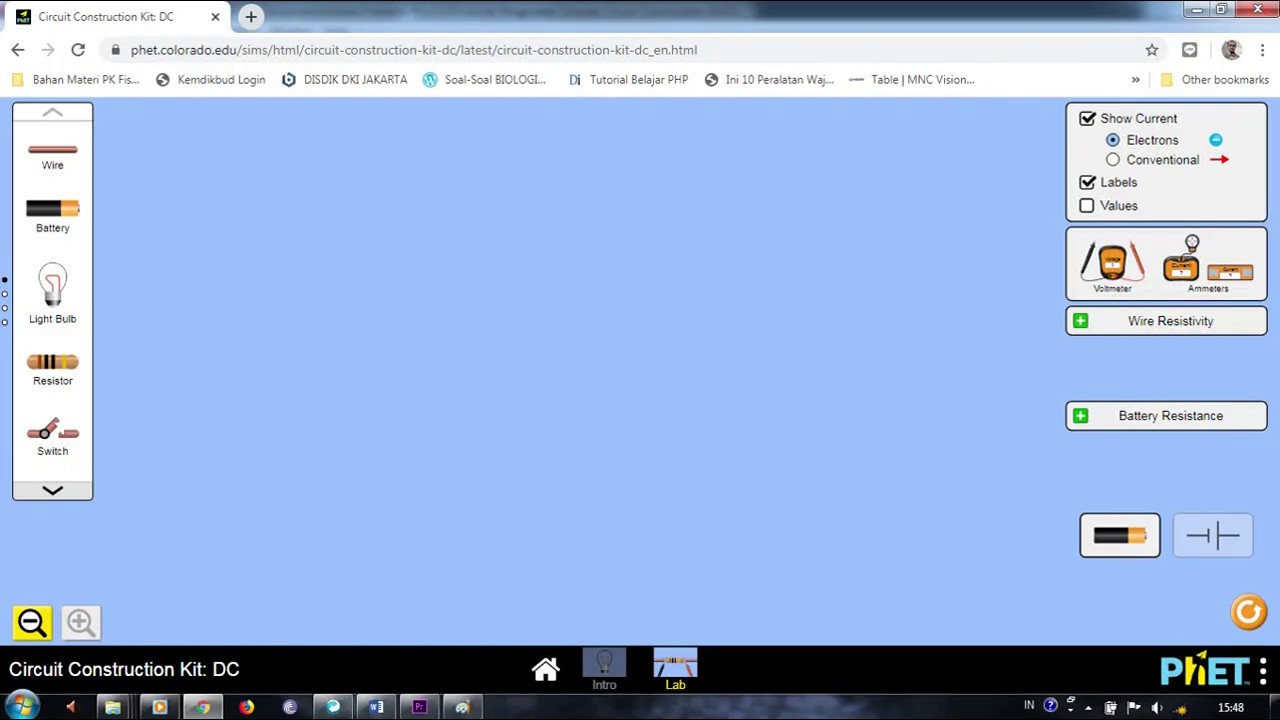 Tutorial 1 Pengenalan Simulasi Circuit Construction Kit (DC) - YouTube
