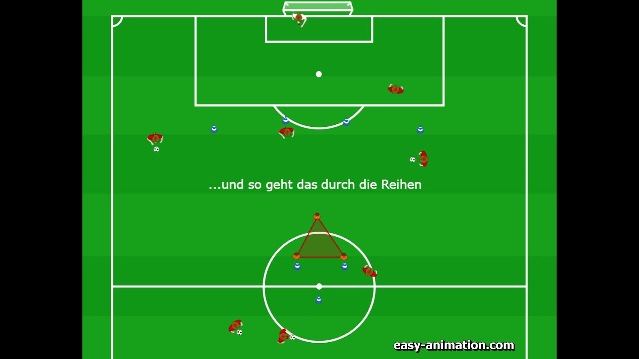 Offensiver Spielzug 1 mit 2 Varianten - YouTube