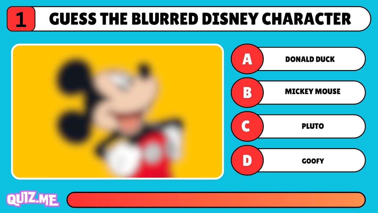50 Guess The Blurred Disney Character | Bet You Wont Get 50 Right - YouTube