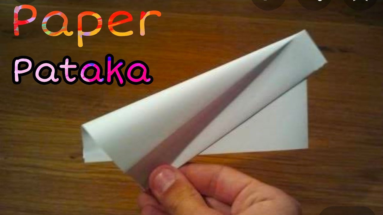 How to make a paper PATAKA - YouTube