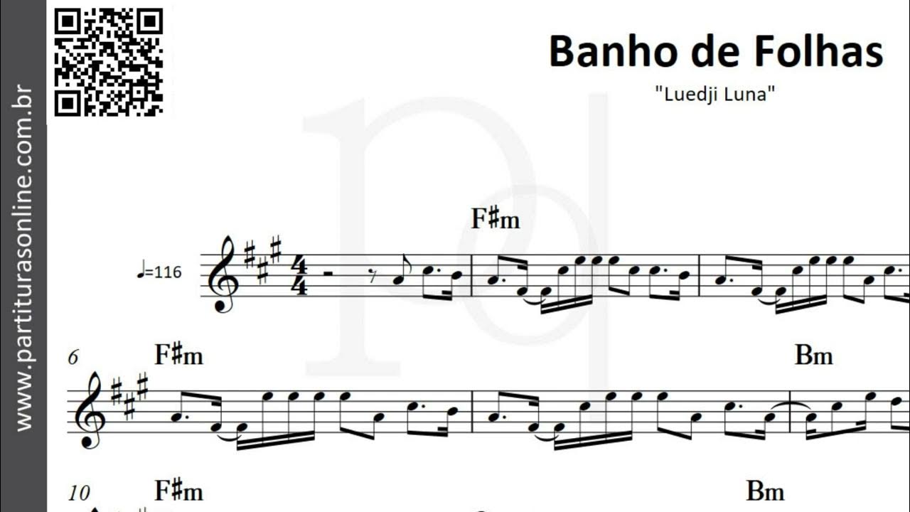Banho de Folhas ♪ Luedji Luna | Partitura - YouTube