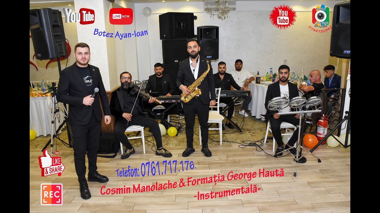 Cosmin Manolache & Formația George Haută. Muzică Instrumentală Botez ...