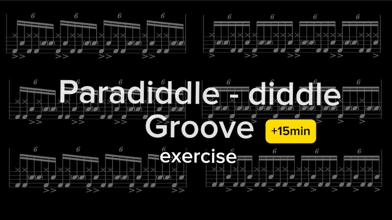 Paradiddle-diddle groove inversion accent placement - YouTube
