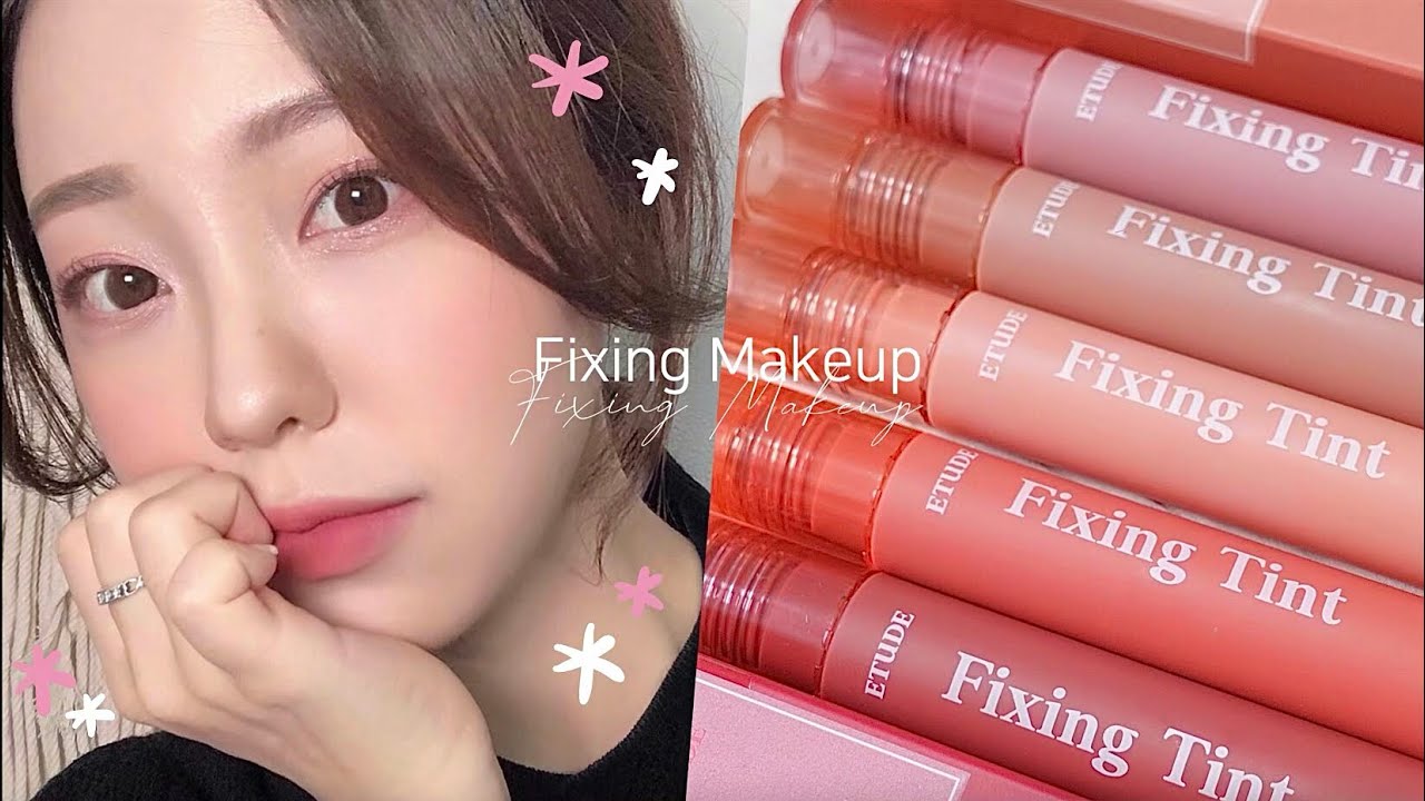 핑크 모브 메이크업 근데 이제 마스크에 안묻는🌸ft에뛰드 픽싱틴트 리뷰 마스크에 화장 안 묻는 법 마스크프루프