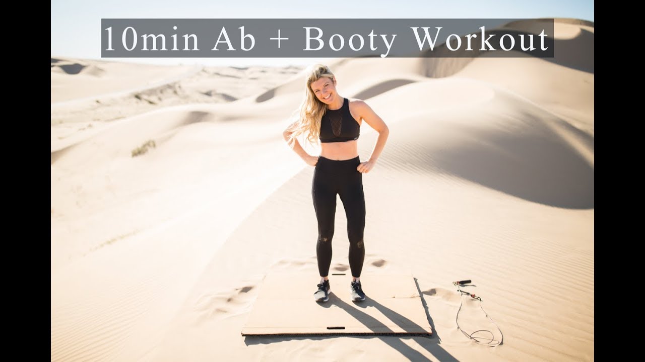 Get Toned Abs + Booty in 10 min Desert Workout ~ no equipment needed ...