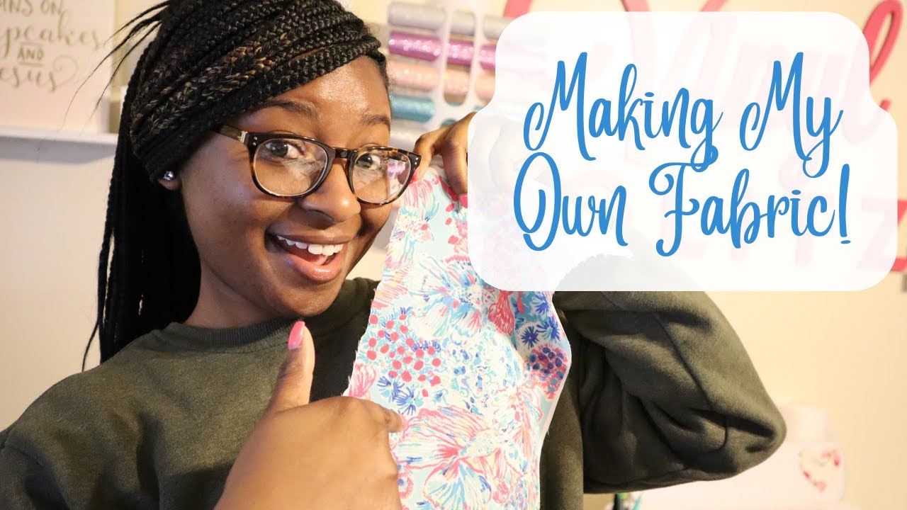 FABRIC HACK! MAKING MY OWN FABRIC| SAVE MONEY ON FABRIC! #sublimation # ...