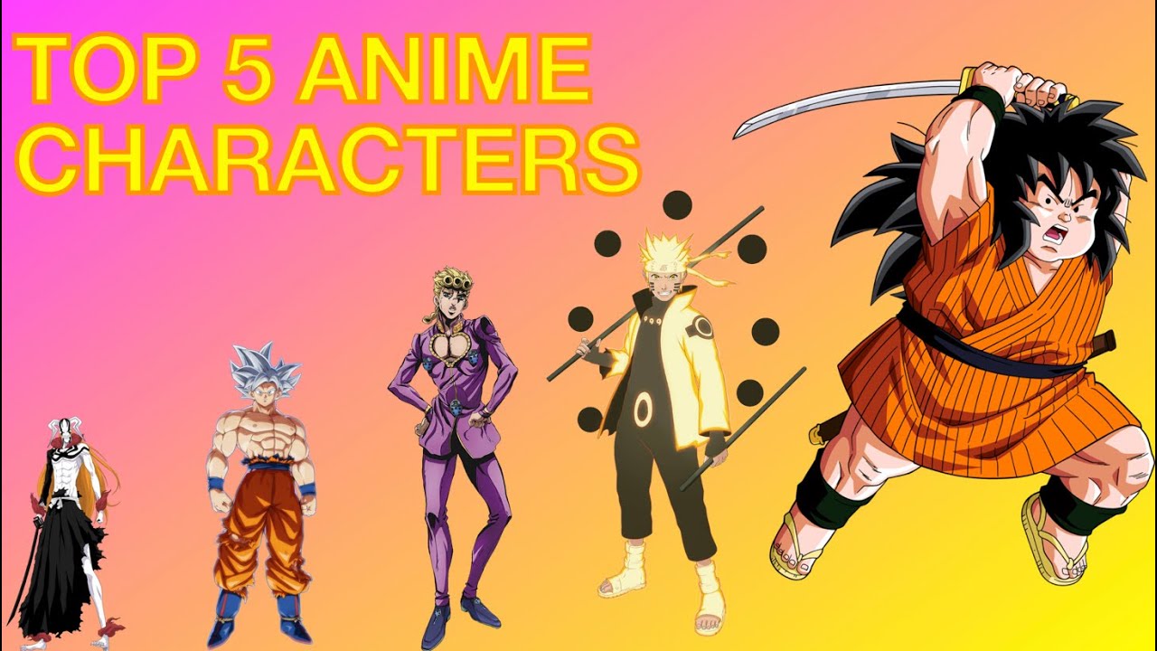 TOP 5 ANIME CHARACTERS - YouTube