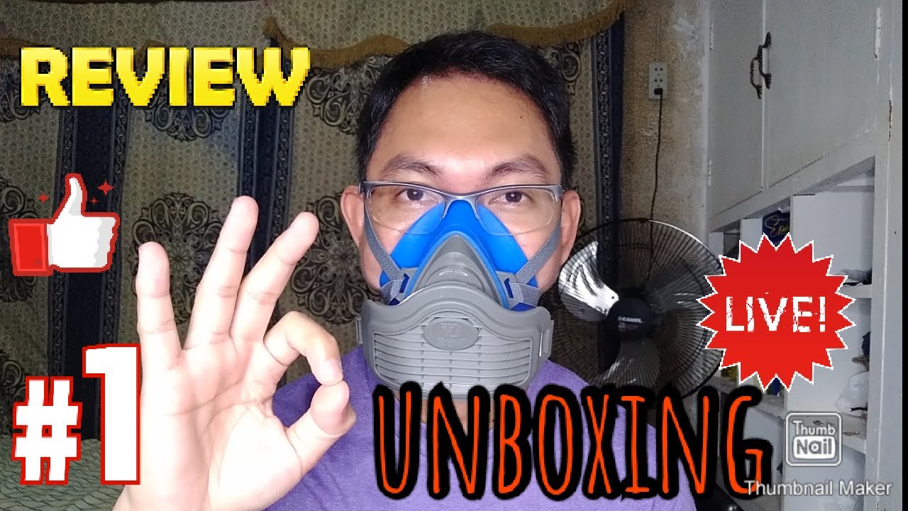 YB 3200 Respirator Mask Unboxing and Review - YouTube