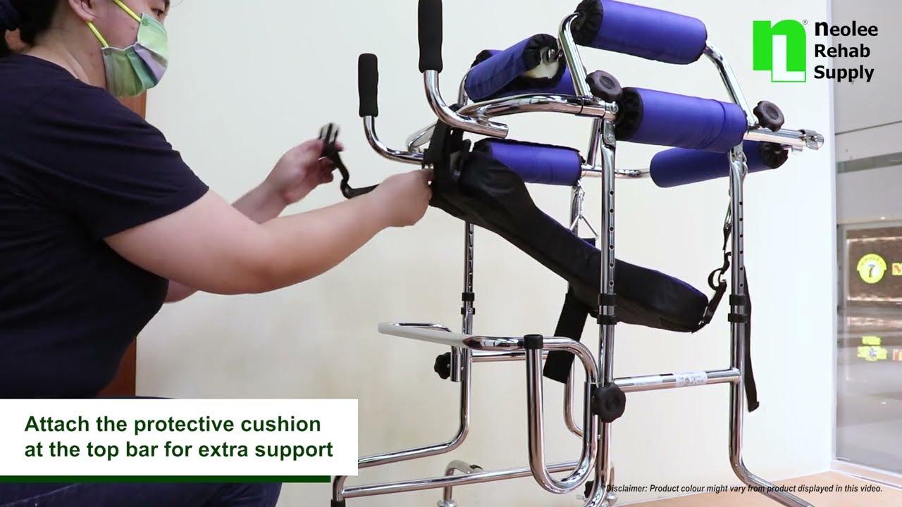 How to use a Hemiplegia Rehabilitation Walker - YouTube