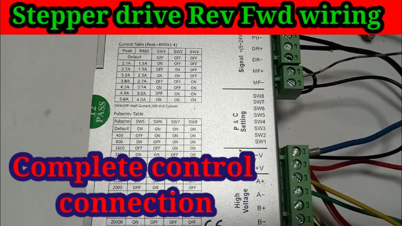 STEPPING DRIVE FULL CONFIGURATION - YouTube