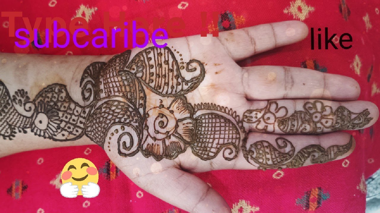Sundar Easy Mehndi Design || Full Hand India Mehndi Design || Beautiful ...