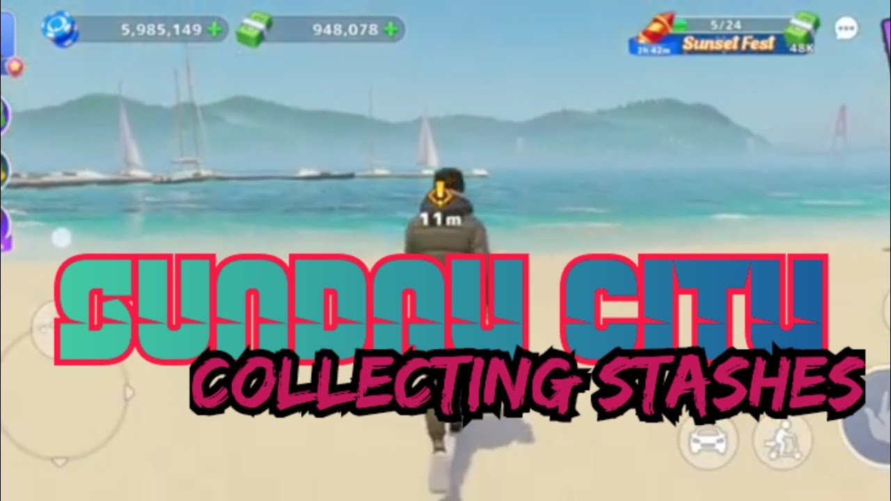 Collecting Stashes on Sunday City | James TV - YouTube