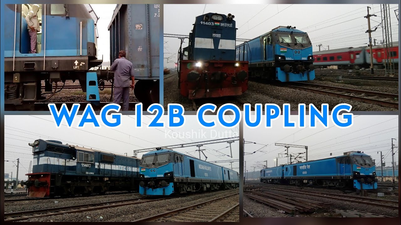 Powerful WAG 12B 60058 COUPLING with BCN Rake | Sealdah Rajdhani ...
