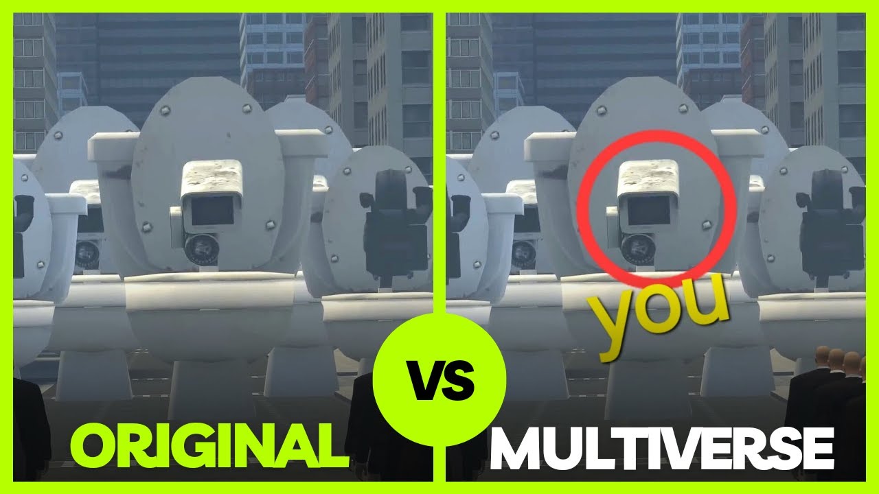 SKIBIDI Original VS Multiverse 60 - YouTube