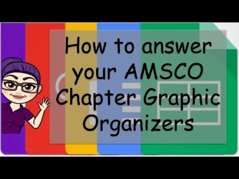 How to answer your AMSCO Chapter Graphic Organizers - YouTube