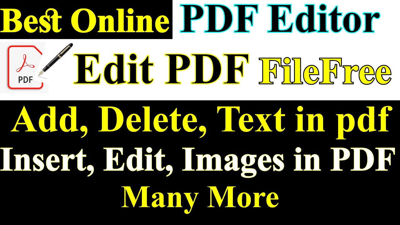 Best Free Online PDF Editor To Add Delete Text In Pdf File Edit Best Free Online PDF Editor To Add Delete Text In Pdf File Edit