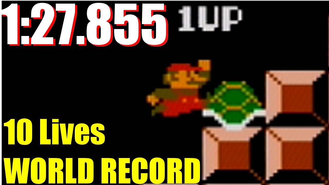[WR] 1:27.855 Super Mario Bros. 10 Lives - YouTube