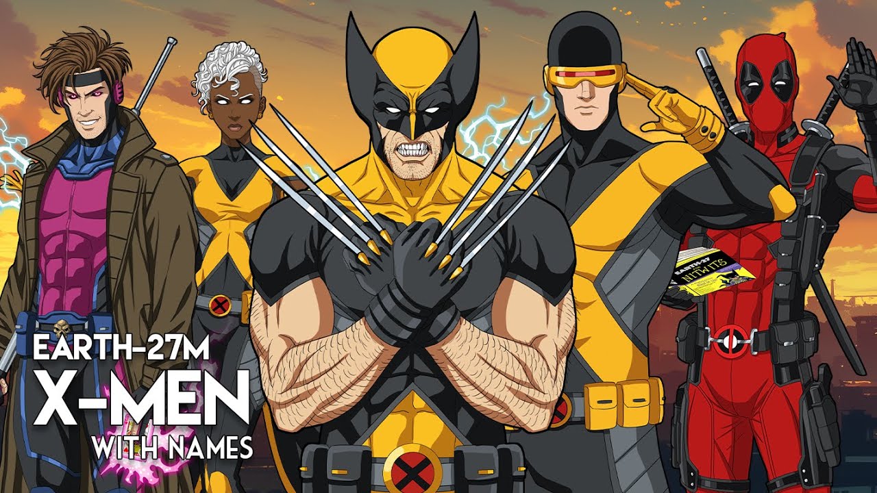Earth-27M X-Men (with names) - YouTube