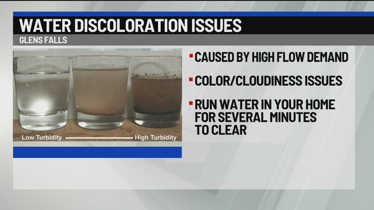 Glens Falls water discoloration issues - YouTube