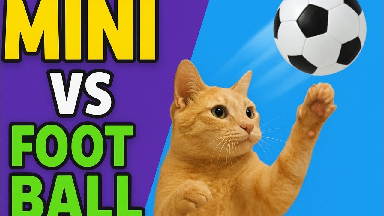 Funny Cat Playing Football | Mini the Best Cat Goalkeeper Ever! - YouTube