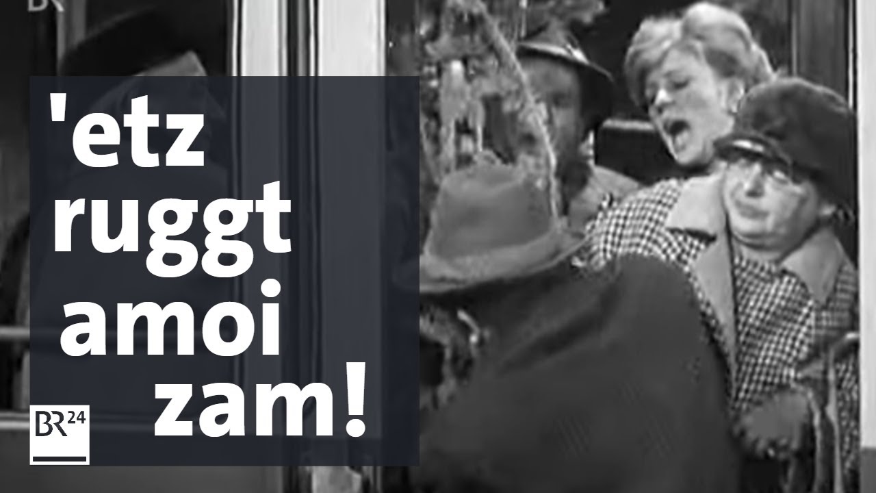 Mit dem Christbaum in die volle Tram (1963) | BR24Zeitreise - YouTube