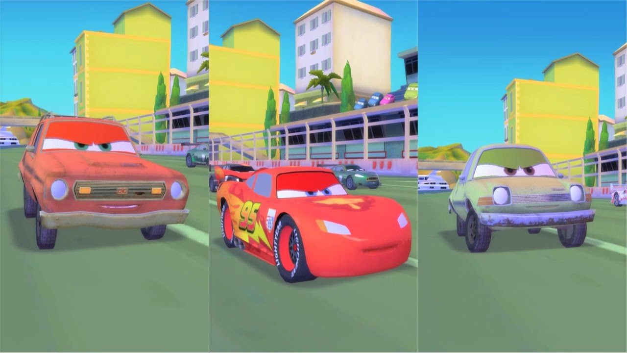 Cars 2 Battle Race with Lightning McQueen, Grem, Acer in Mountain Run ...