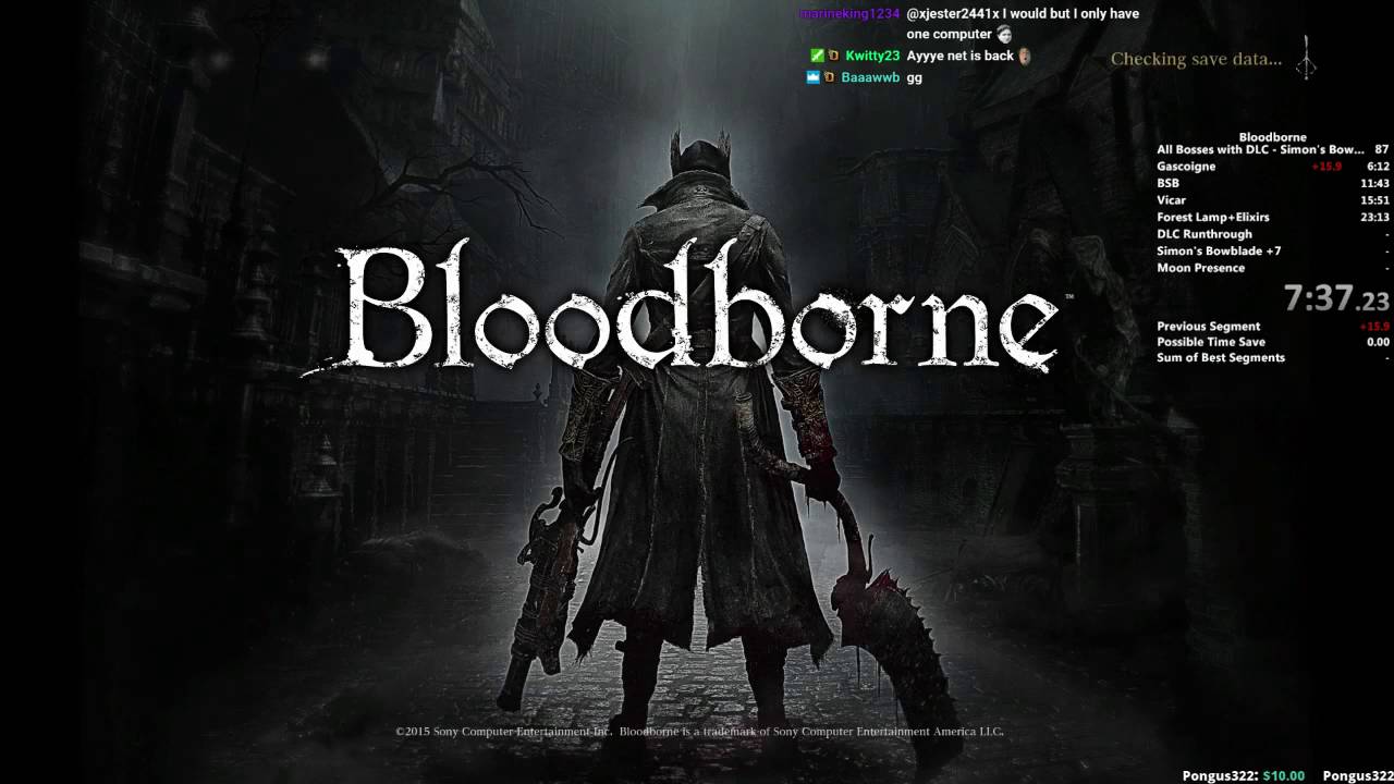 Bloodborne Simon's Bowblade All Bosses Speedrun - YouTube