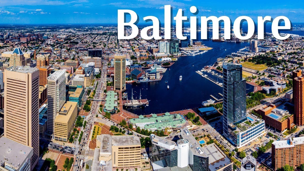 Baltimore Maryland at Night 4k, Drone Footage, Ultra HD 4K Video - YouTube