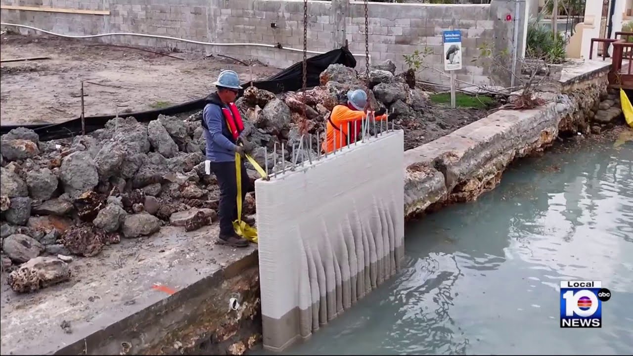 South Florida startup building eco-friendly seawalls - YouTube