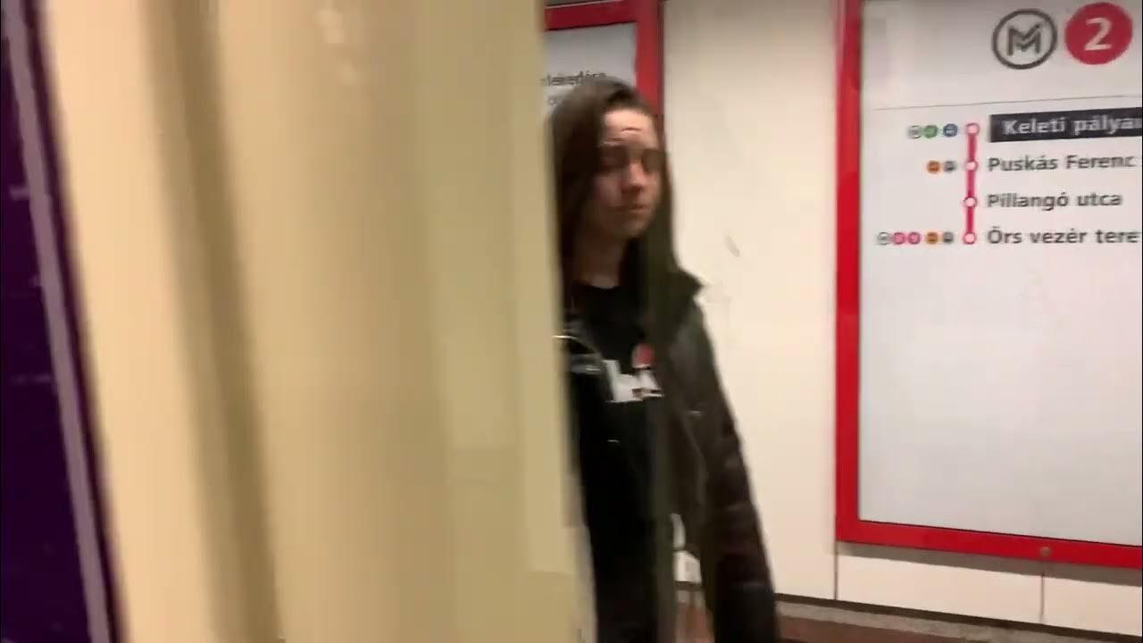 M2-es metró Blaha Lujza tér és Puskás Ferenc stadion alstom - YouTube