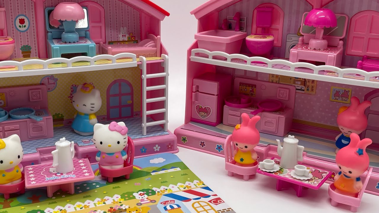 16 minutes Satisfying with Unboxing Hello Kitty House VS Beth Rabbit ...