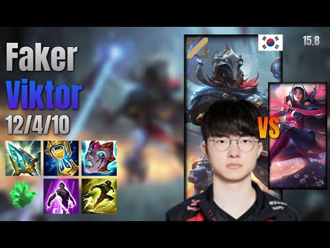Faker Mid Viktor vs Irelia lol KR solo rank Full Game 15.8 | 페이커 빅토르 vs 이렐리아 - YouTube