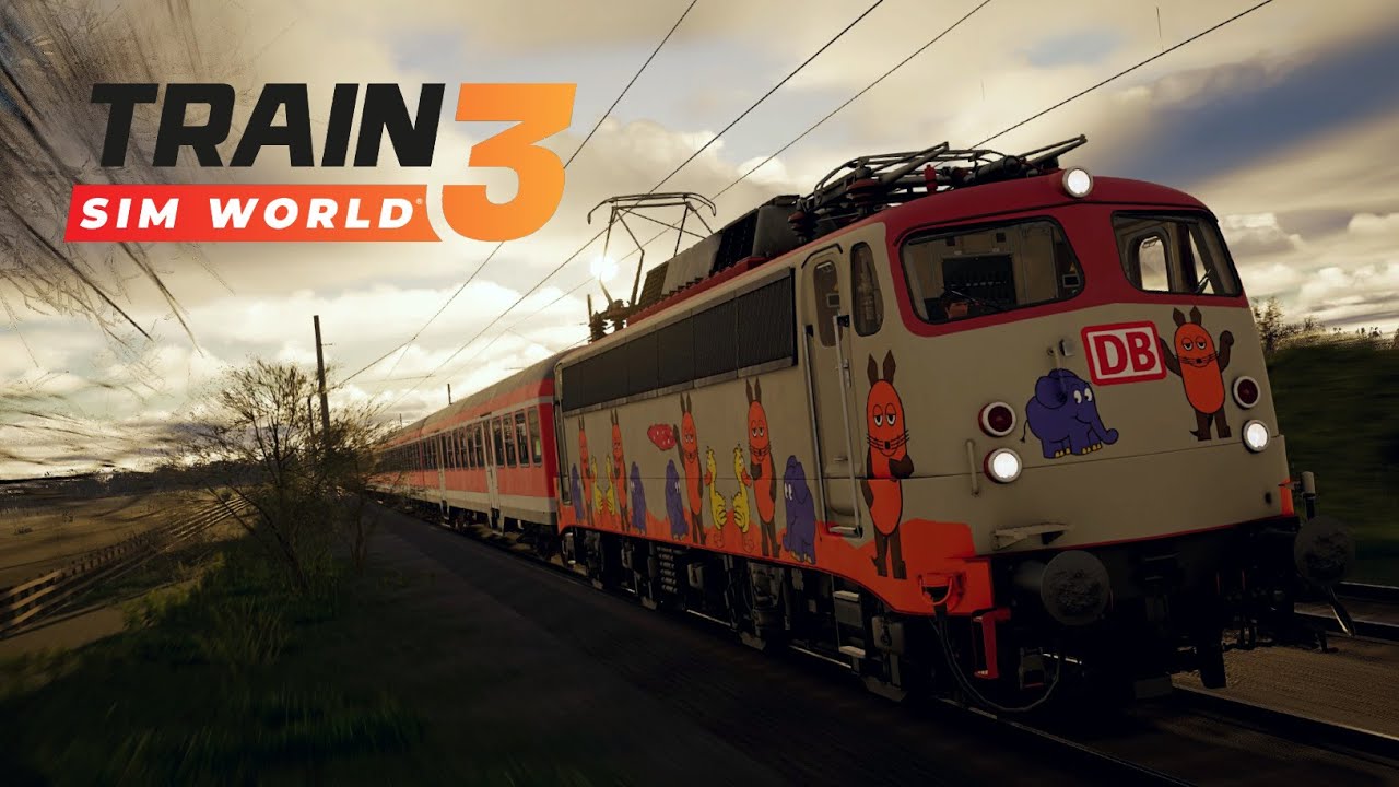 Der Zug mit der Maus | Repaint BR 110 | Bremen - Oldenburg | TSW 3 ...