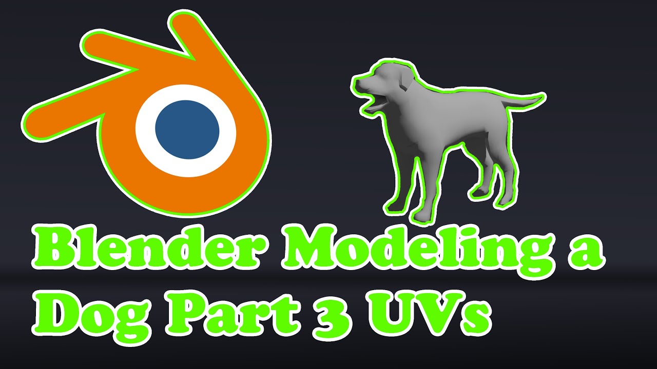 UV Unwrapping a Dog Model | 3D Modeling Series Part 3 - YouTube