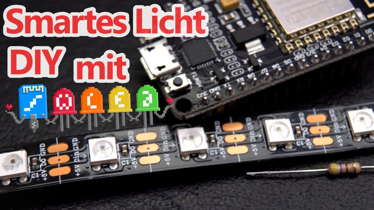 LED Leiste mit WLED ganz einfach selbst bauen! - YouTube