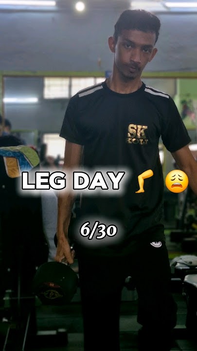 Leg day |day 6|30 days daily video Challenge | dz abrahim - YouTube